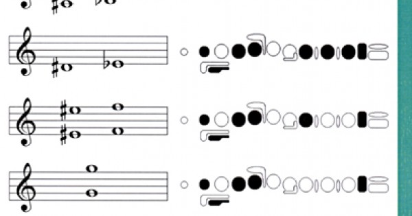 Professional Flute Fingering Chart